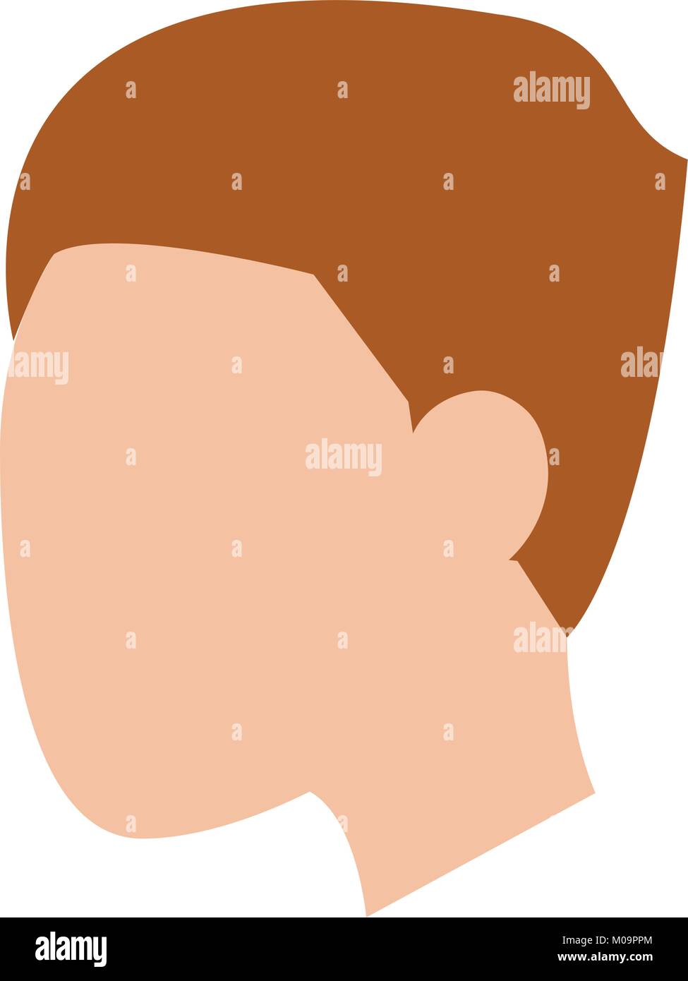 Faceless man head Stock Vector Image & Art - Alamy