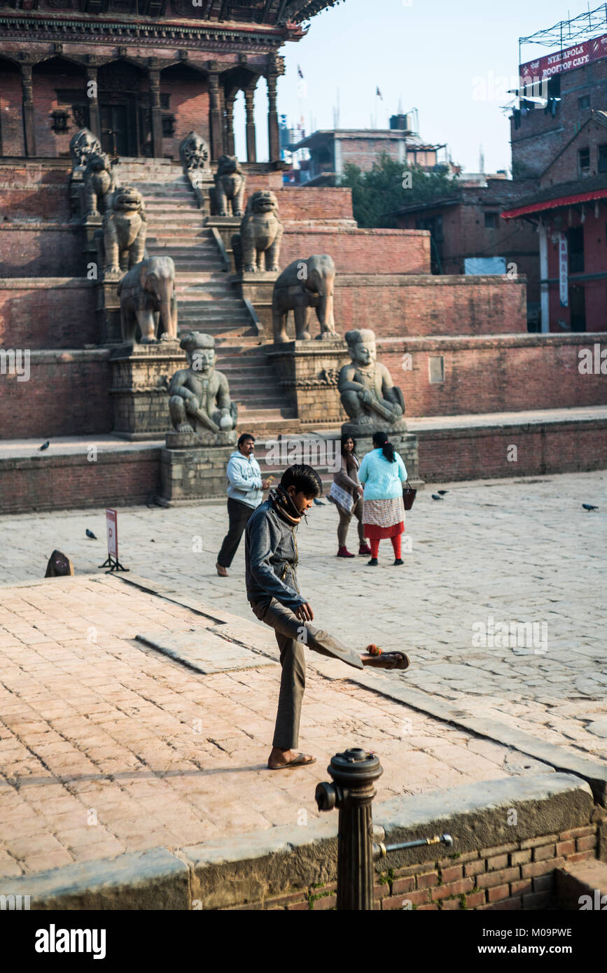 Stairs of nyatapola temple hi-res stock photography and images - Alamy
