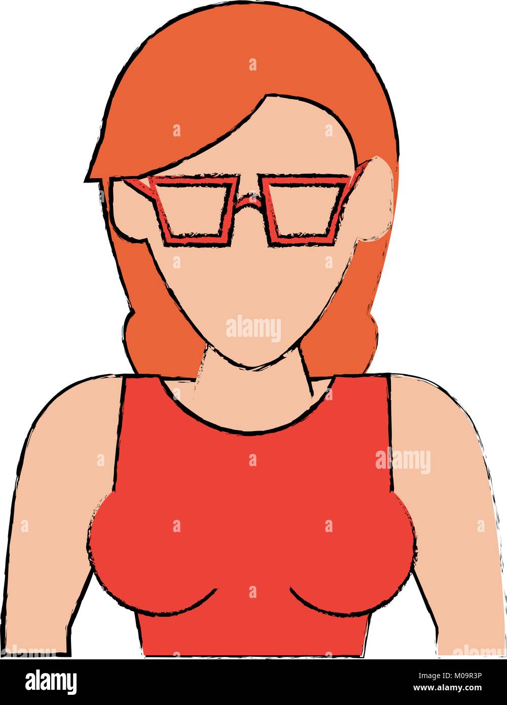 Woman faceless profile Stock Vector Image & Art - Alamy