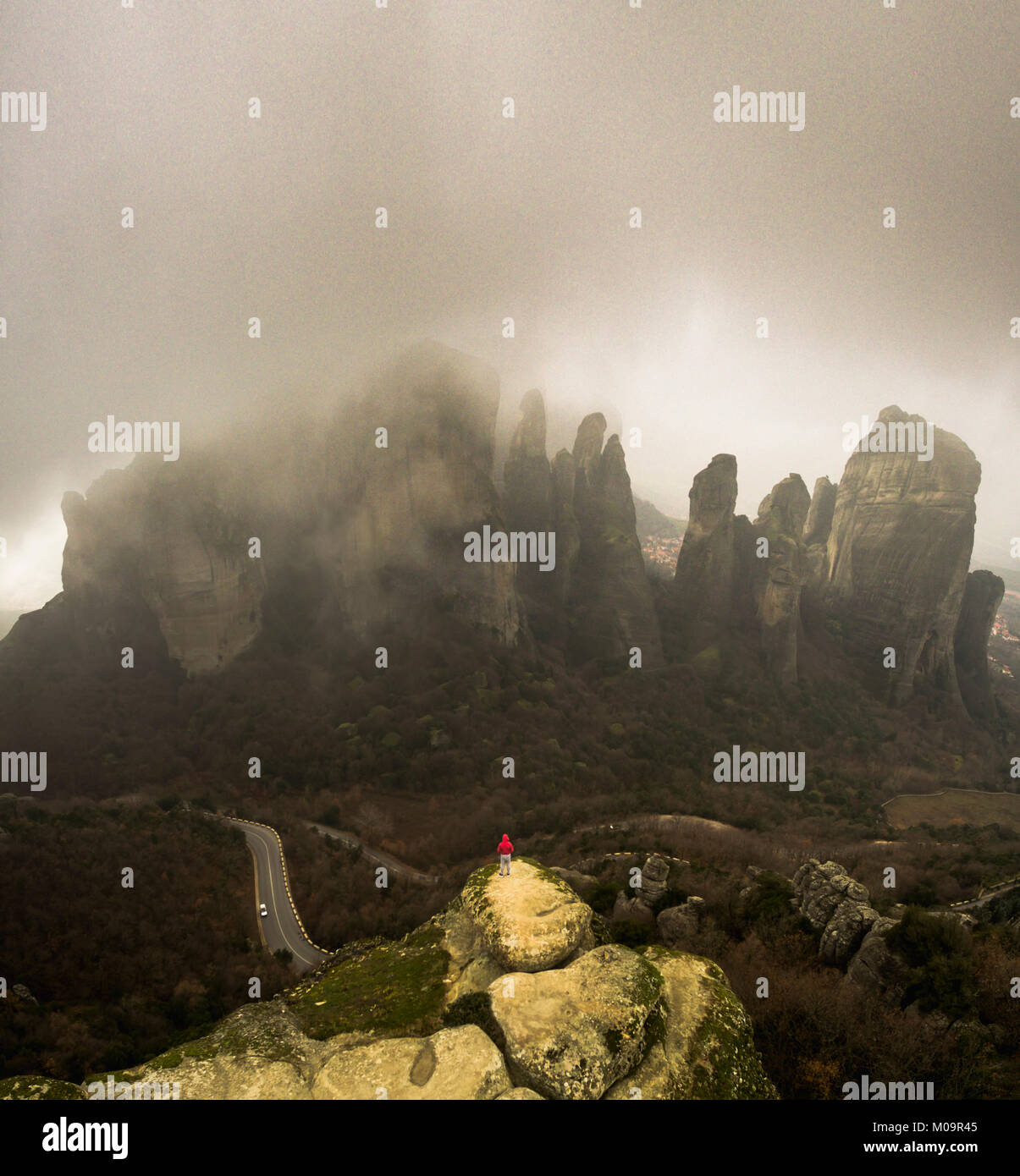 Meteora Monasteries Drone High Resolution Stock Photography and Images ...