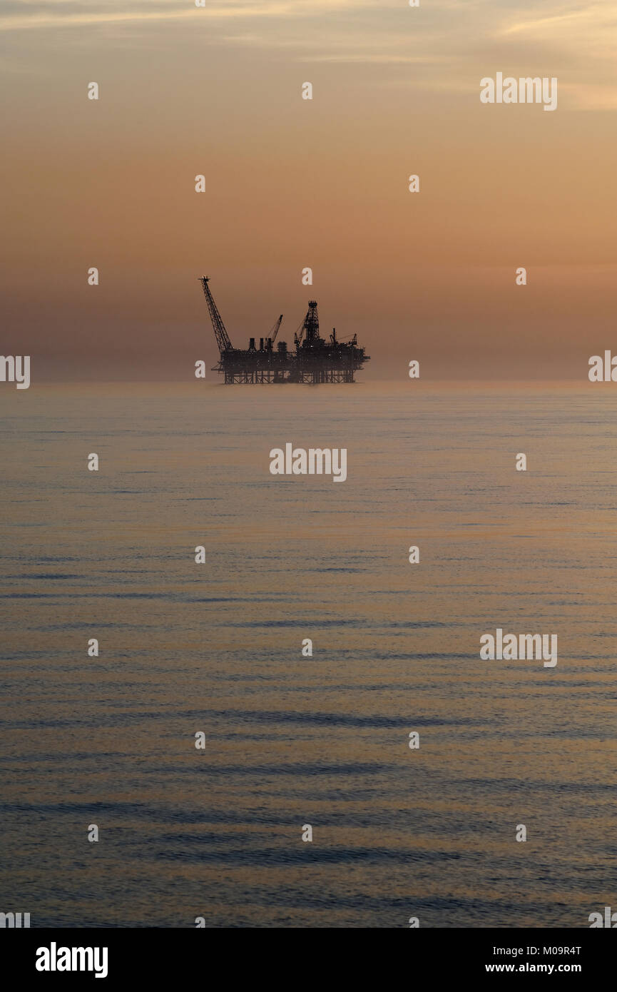 A platform in the Azeri-Chirag-Deepwater Gunashli Area, Azerbaijan, in ...