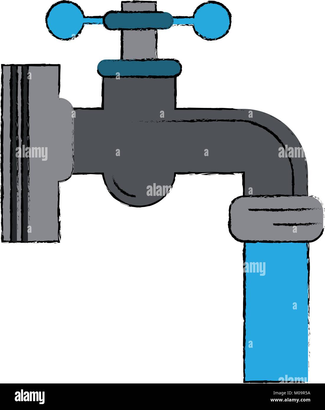Faucet open isolated Stock Vector Image & Art - Alamy