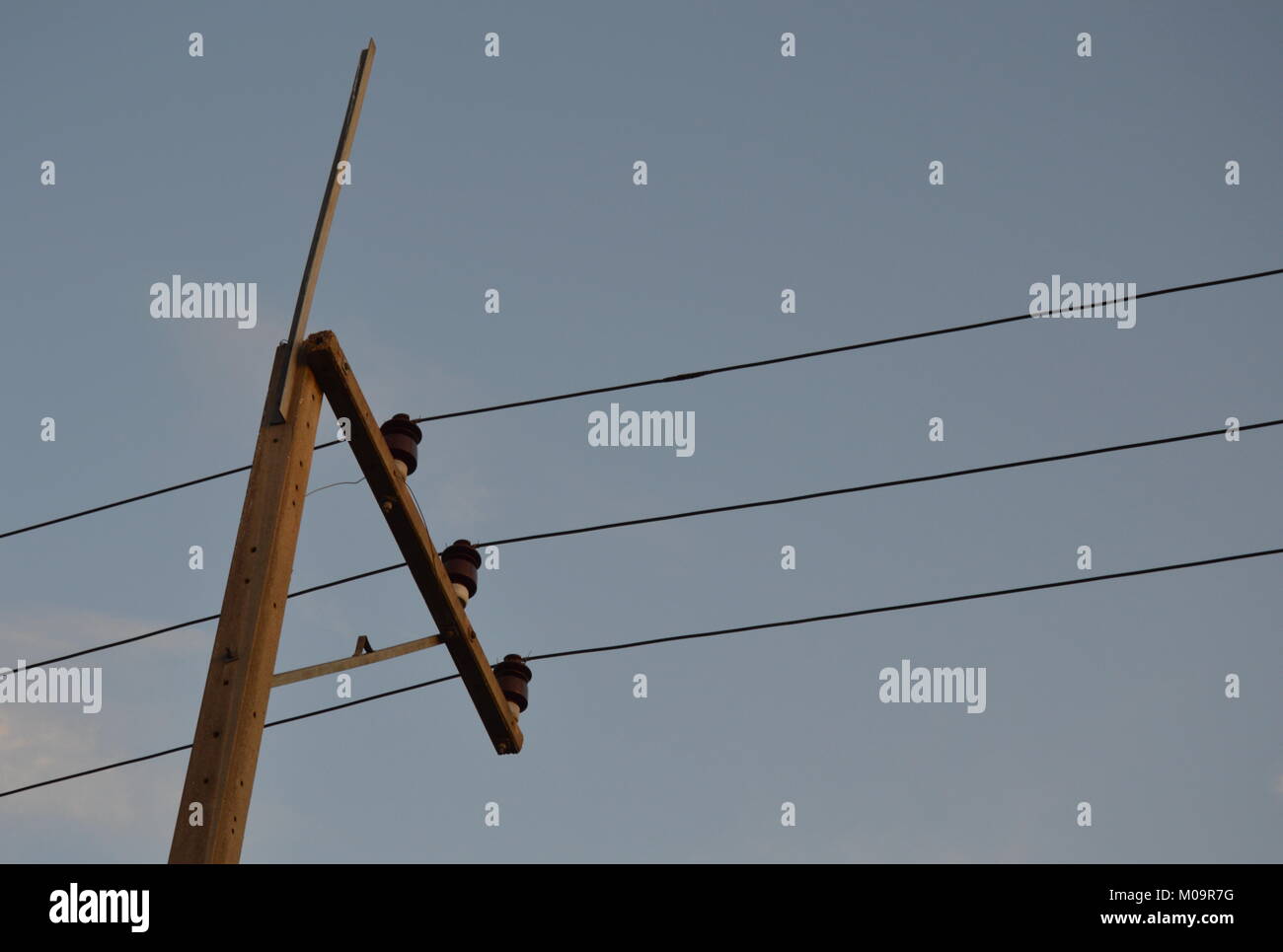 electric pole and wire Stock Photo - Alamy