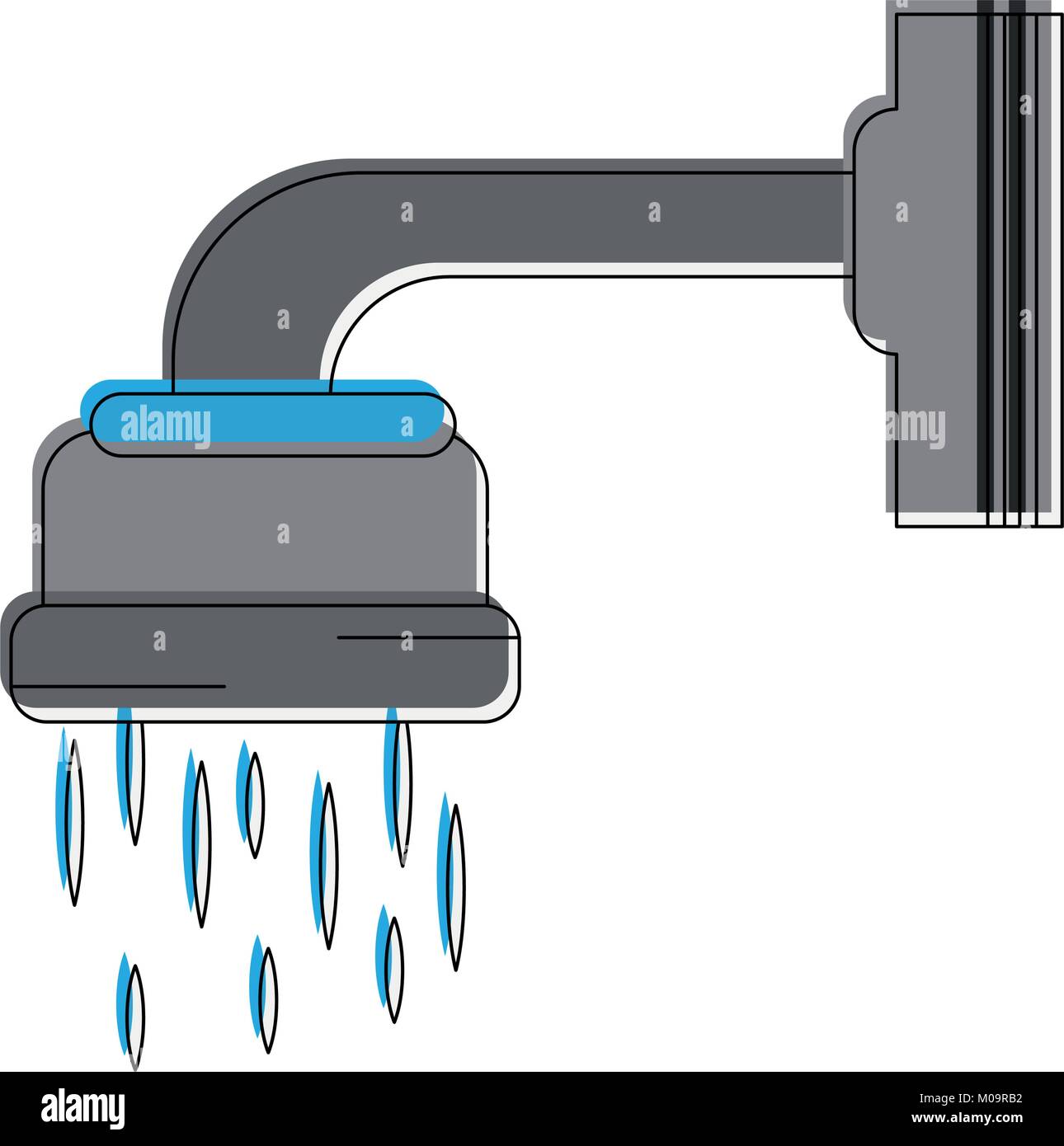 Shower faucet open Stock Vector Image & Art - Alamy