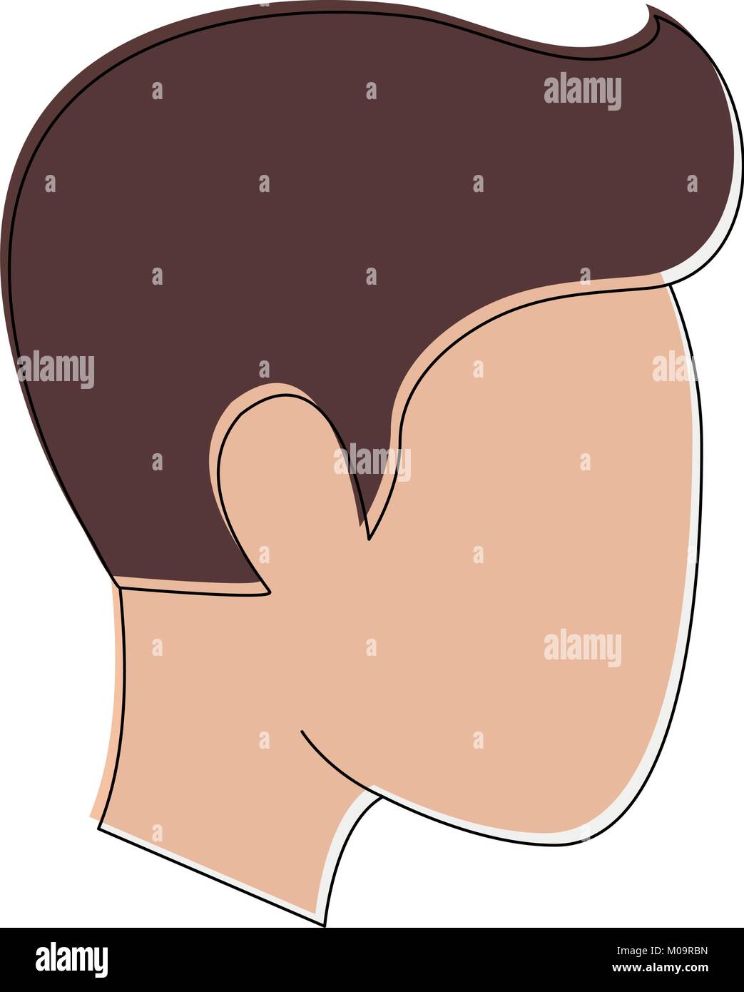 Faceless man head Stock Vector Image & Art - Alamy