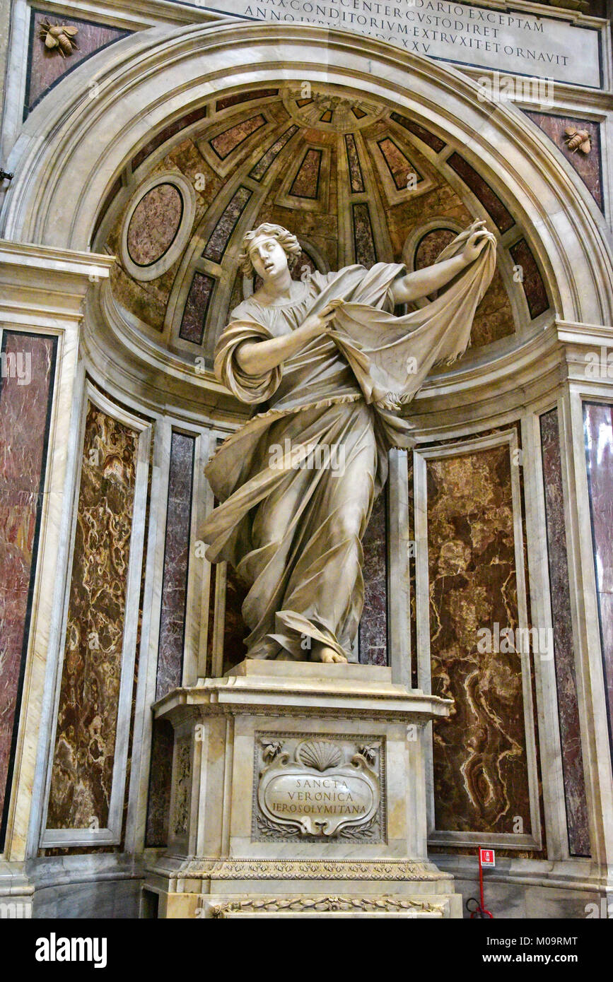statue inside st peters basilica,vatican,rome Stock Photo - Alamy