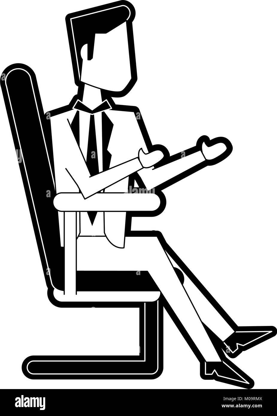 Secretary sitting on office Black and White Stock Photos & Images - Alamy