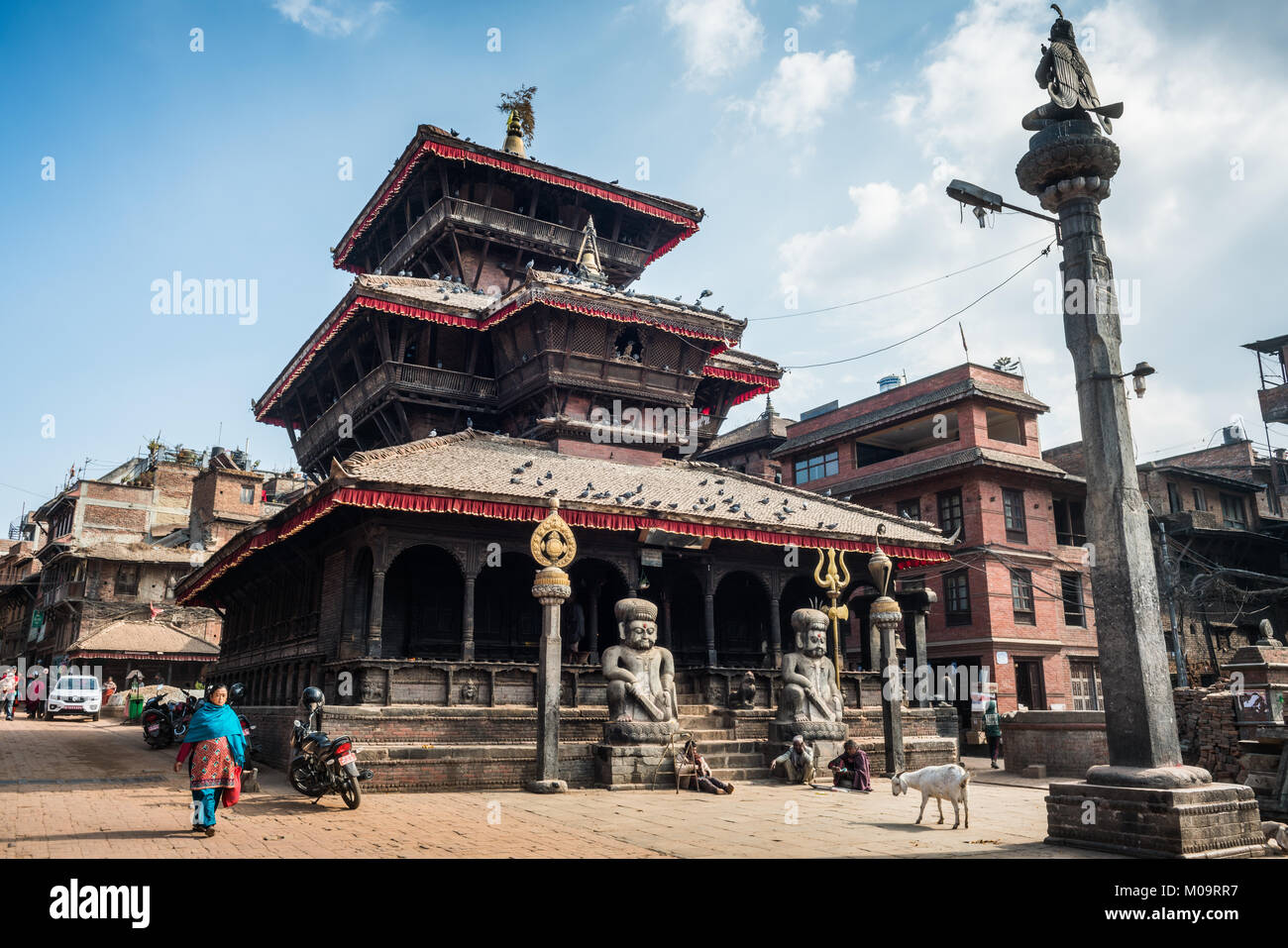 Square with Dattatreya Temple, Bhaktapur, Nepal, Asia Stock Photo - Alamy