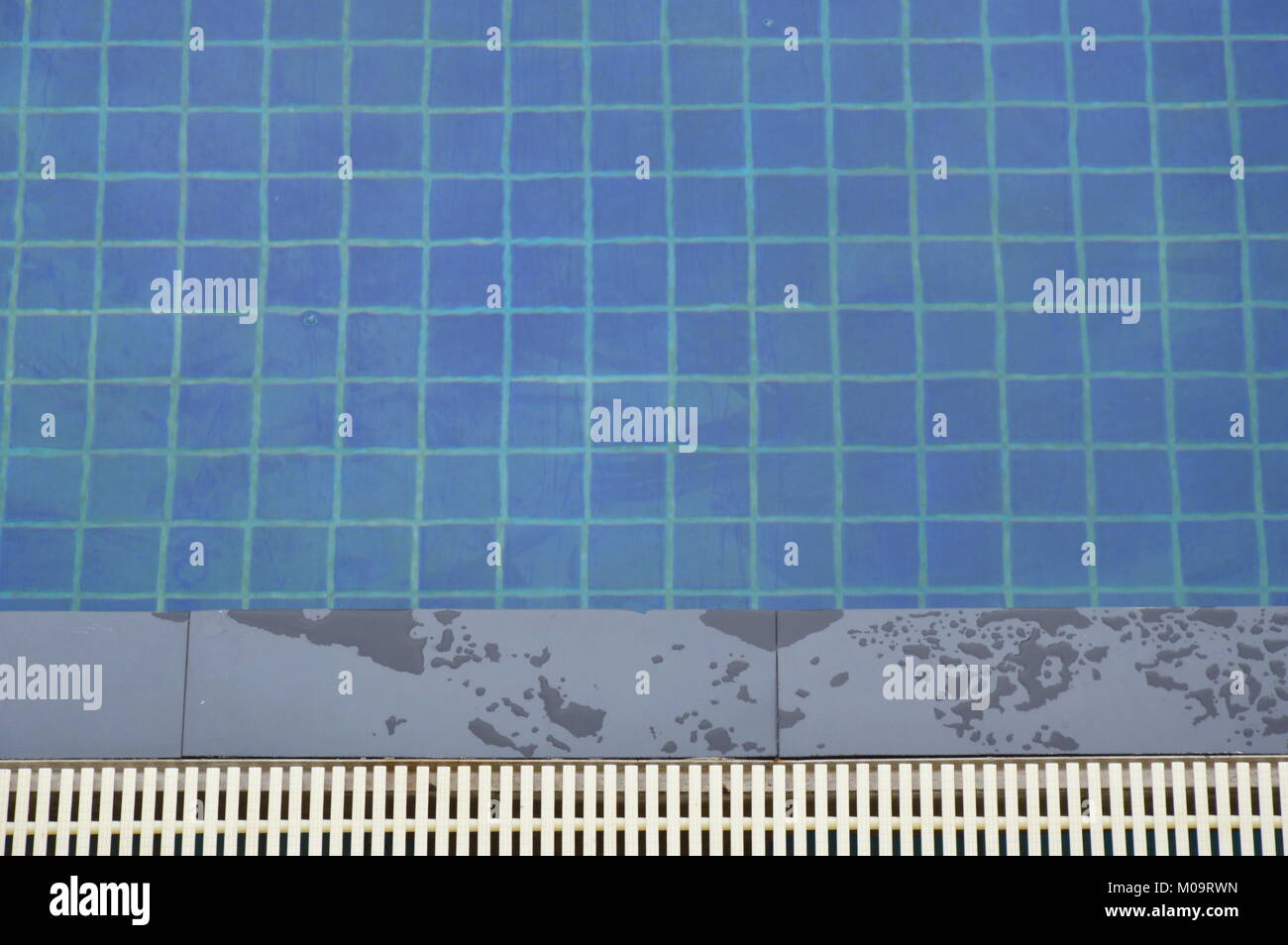 swimming pool with blue tile Stock Photo - Alamy