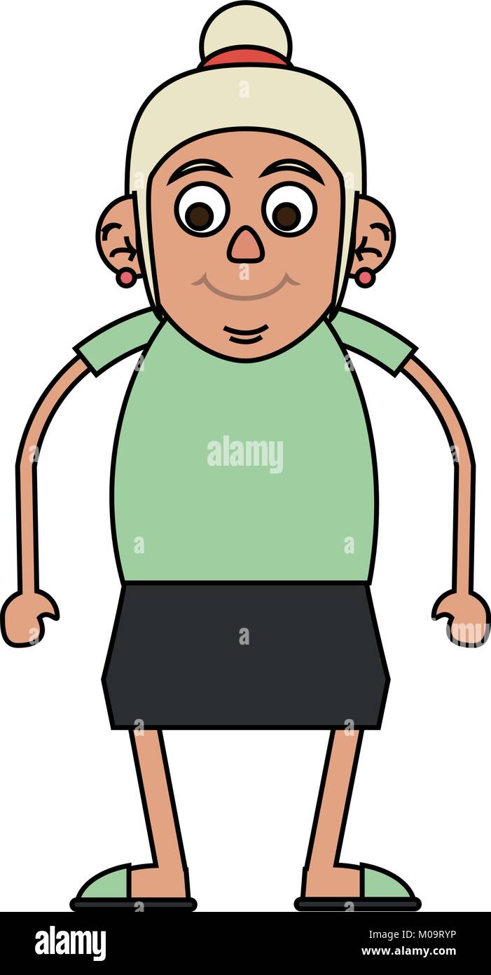 Cute grandmother cartoon Stock Vector Image & Art - Alamy