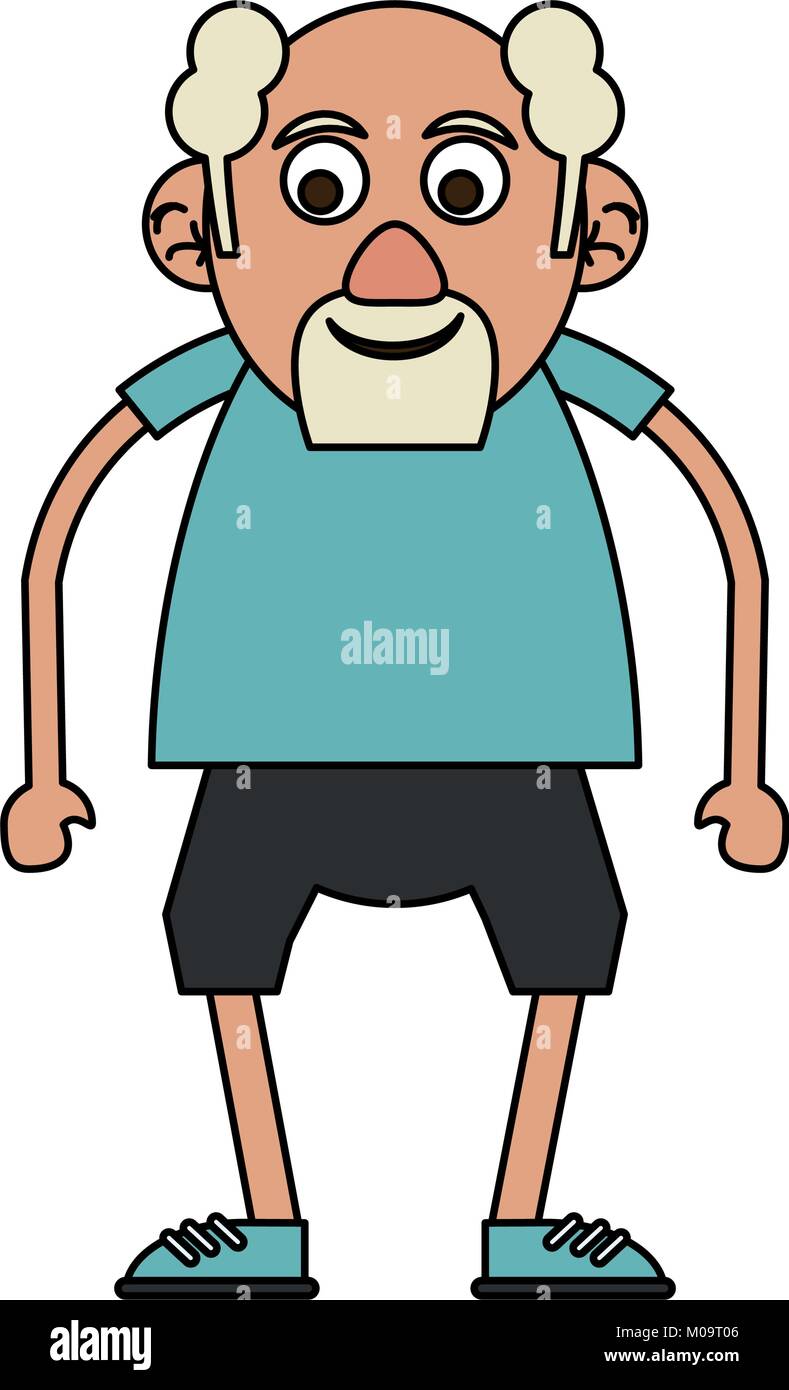 Cute grandfather cartoon Stock Vector Image & Art - Alamy