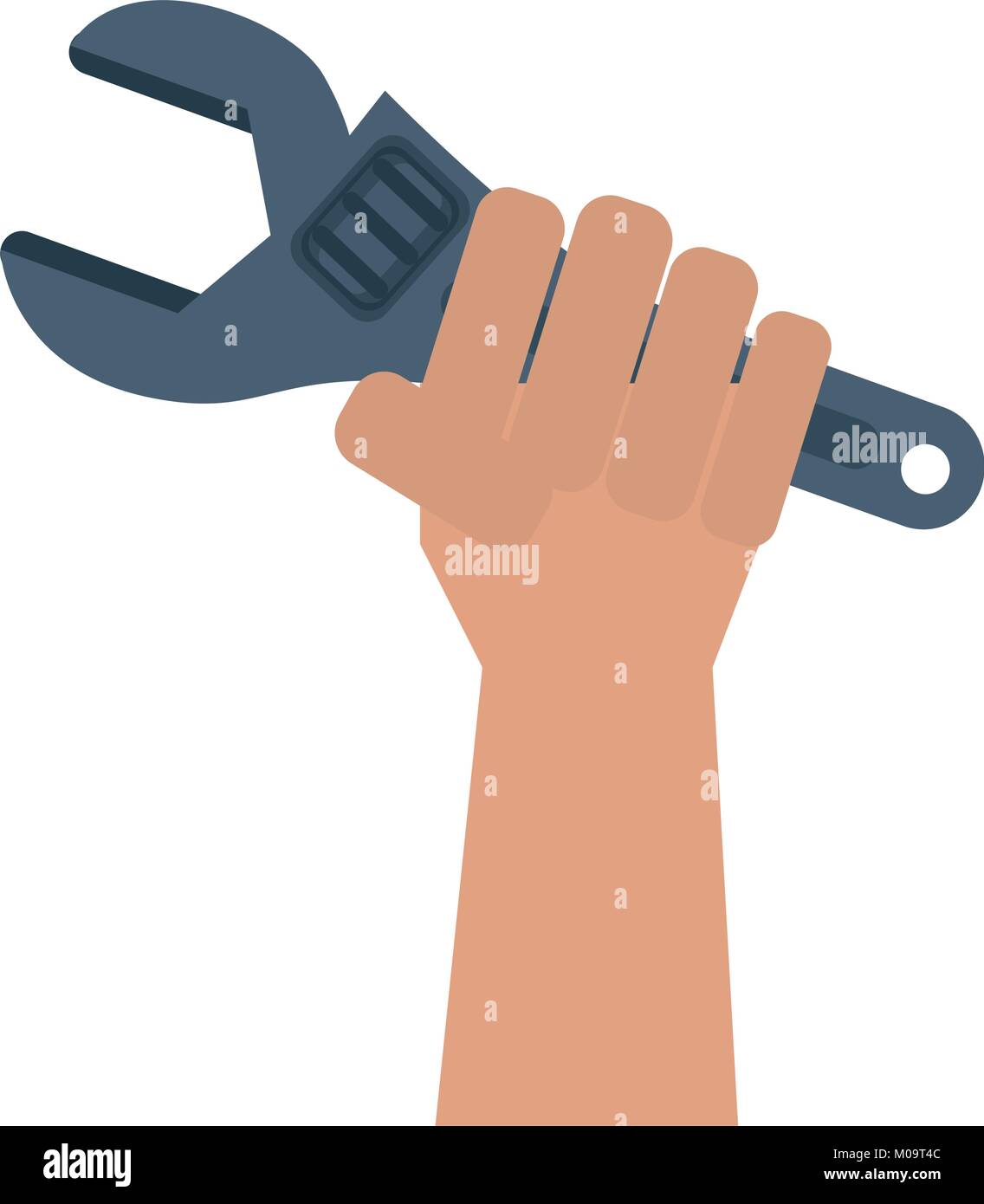 Hand with wrench Stock Vector Image & Art - Alamy