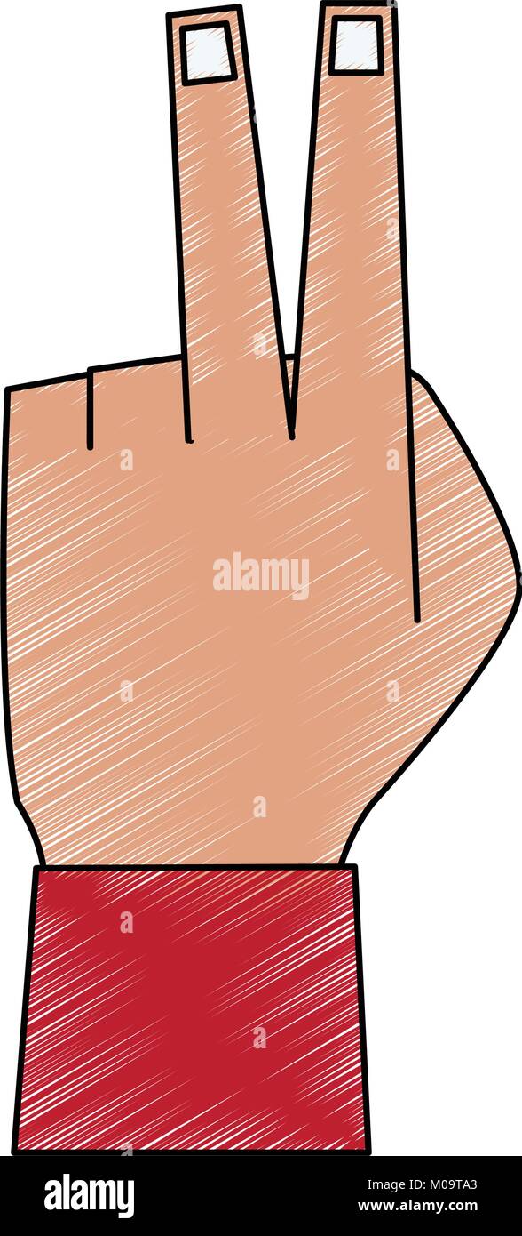 Hand peace symbol Stock Vector Image & Art - Alamy