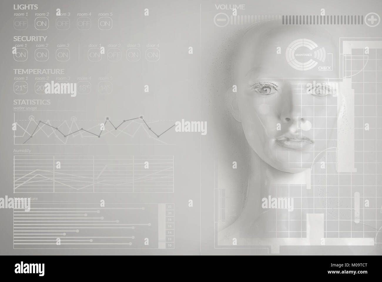 Artificial intelligence concept - smart house Stock Photo - Alamy Artificial intelligence concept - smart house Stock Photo - Alamy