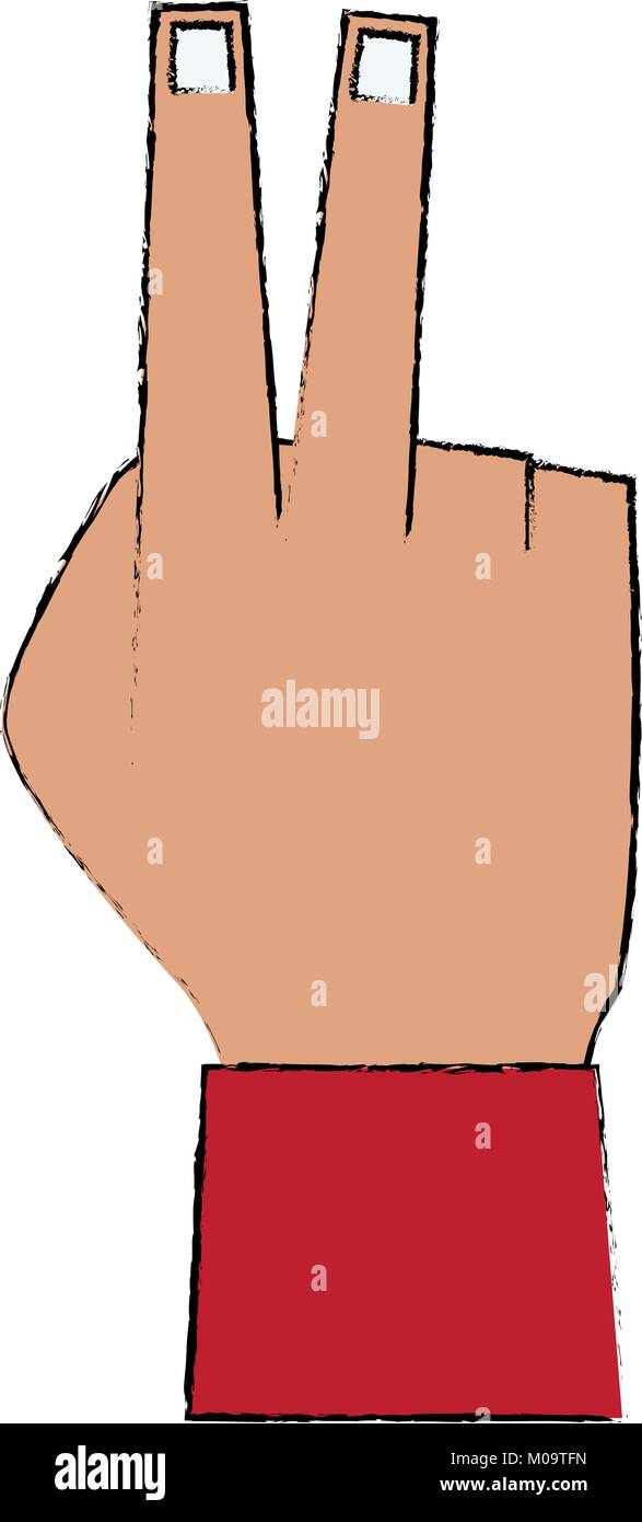 Hand peace symbol Stock Vector Image & Art - Alamy