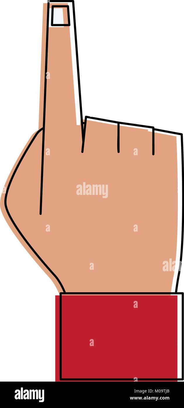 Hand pointing symbol Stock Vector Image & Art - Alamy