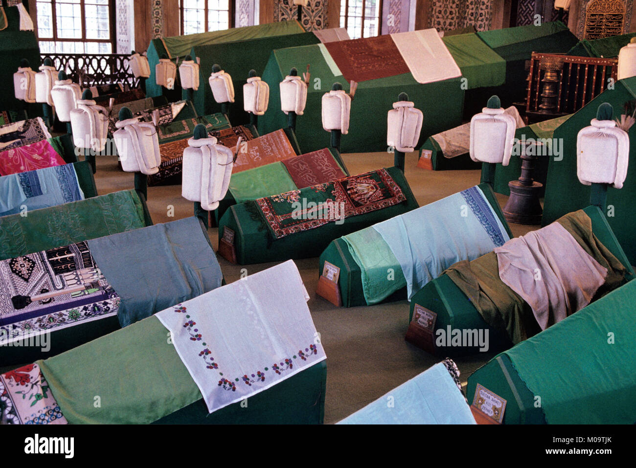 Turkish Ottoman Princes Tombs Inside the Tomb of Turkish Sultan Ahmed I (1590-1617) or Ahmed I ...