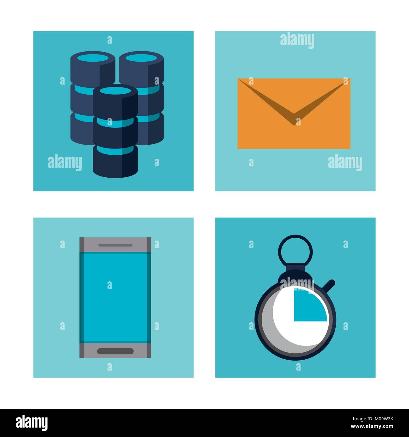 Big data technology icons Stock Vector Image & Art - Alamy