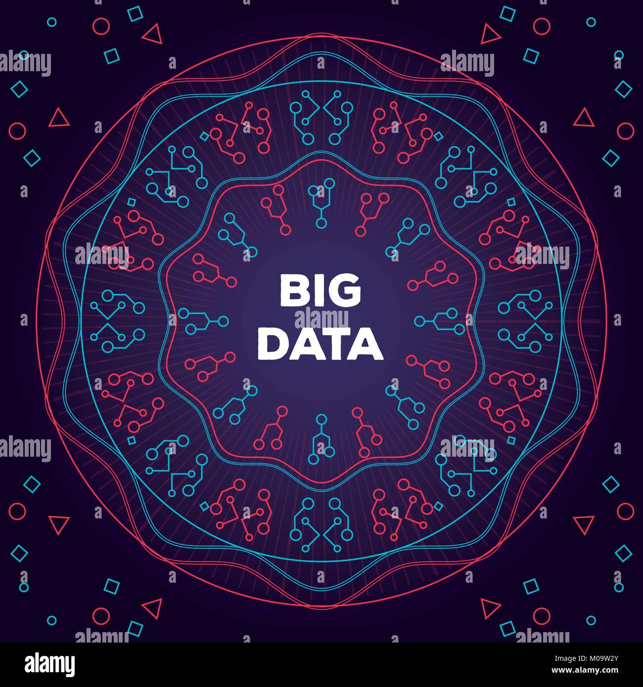 Big data technology Stock Vector Image & Art - Alamy