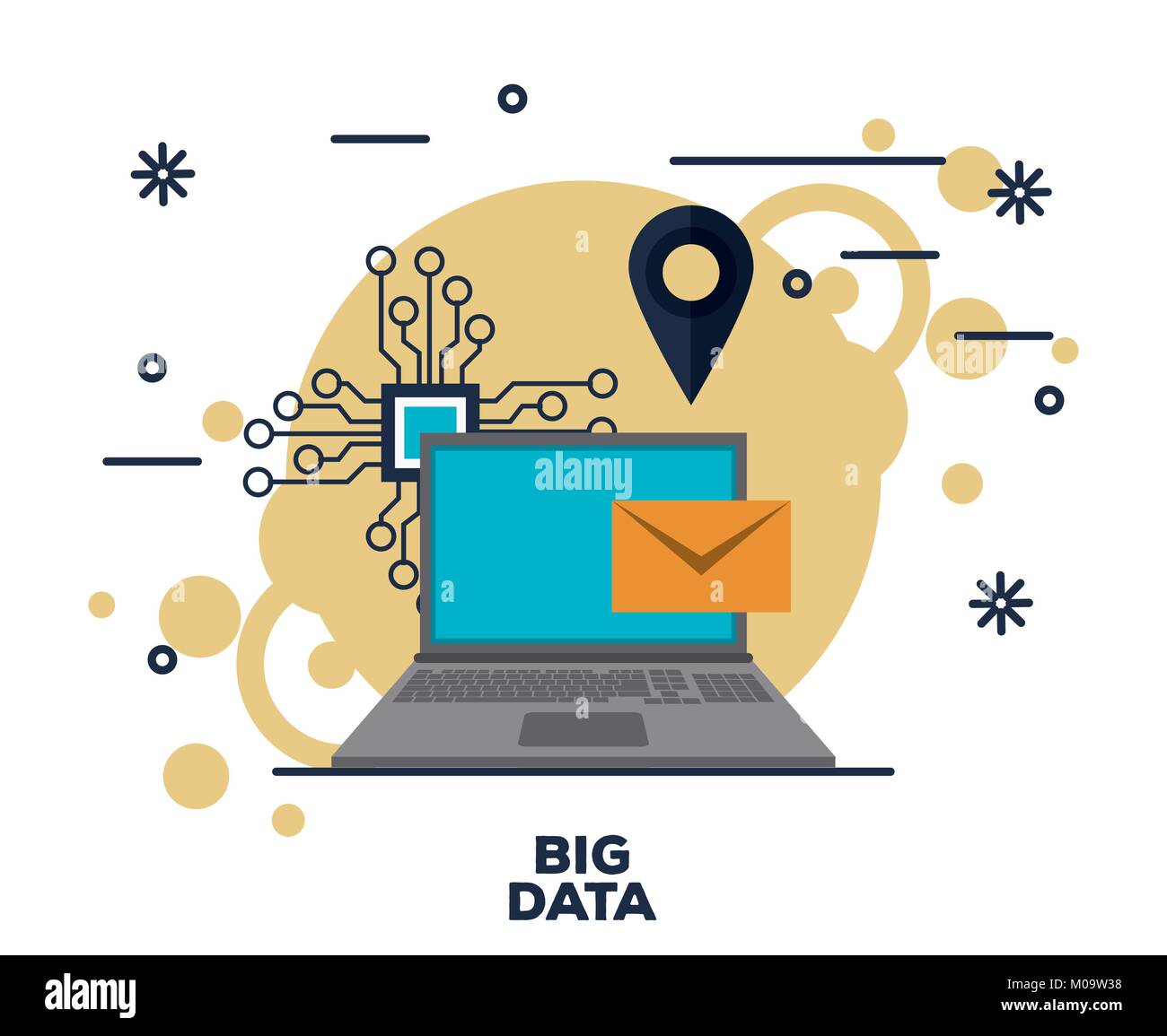 Location data analysis Stock Vector Images - Alamy
