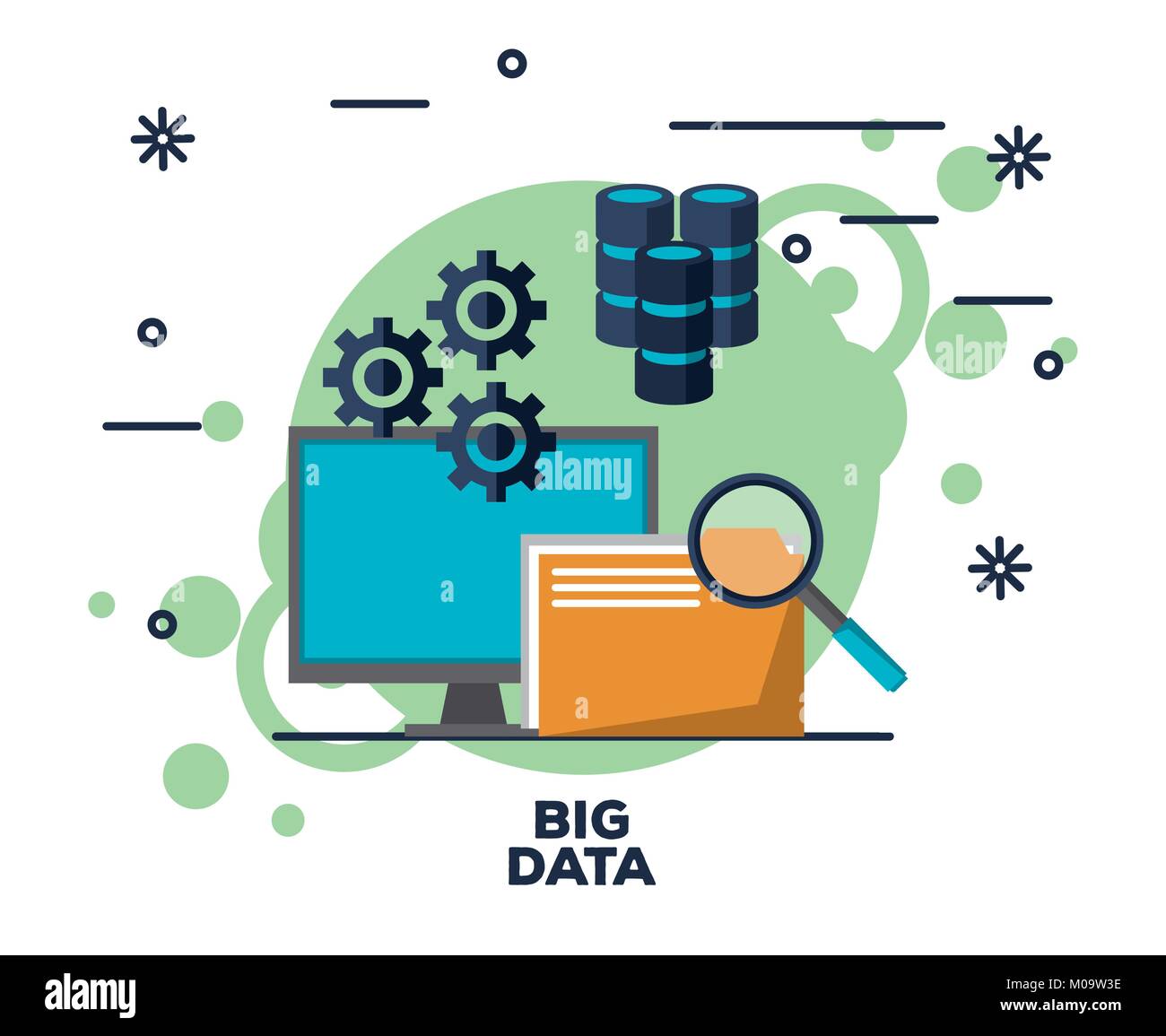 Big modern data center Cut Out Stock Images & Pictures - Alamy