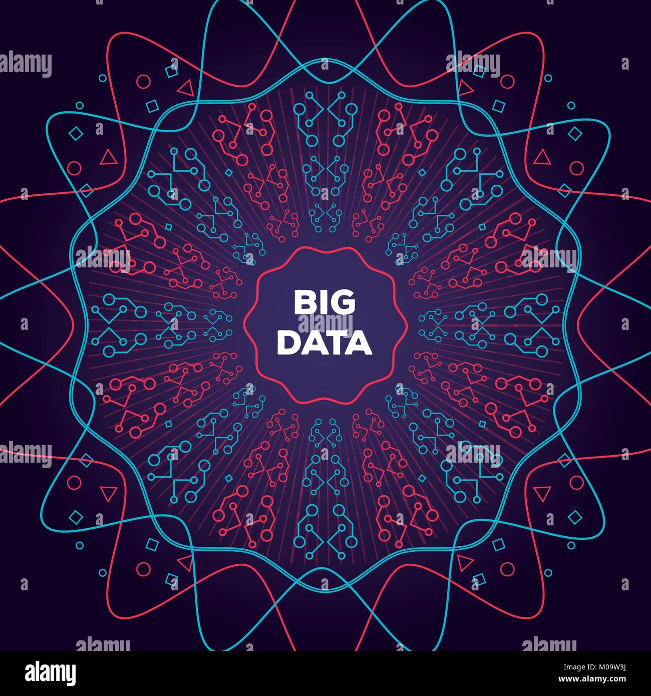 Big data technology Stock Vector Image & Art - Alamy