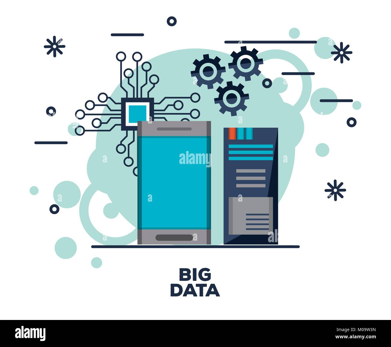 Big data technology Stock Vector Image & Art - Alamy