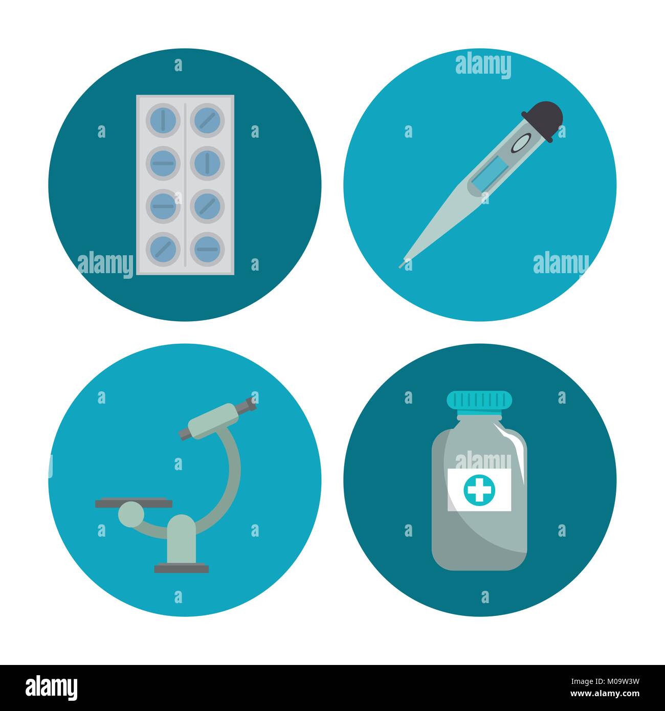 Medical round symbols Stock Vector Image & Art - Alamy