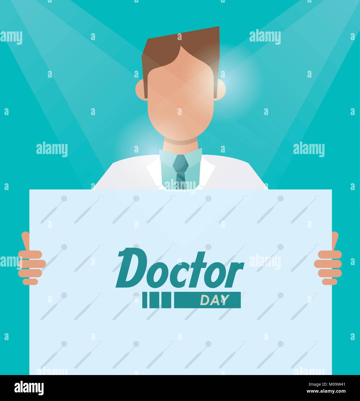 Medical doctor holding world Stock Vector Images - Alamy