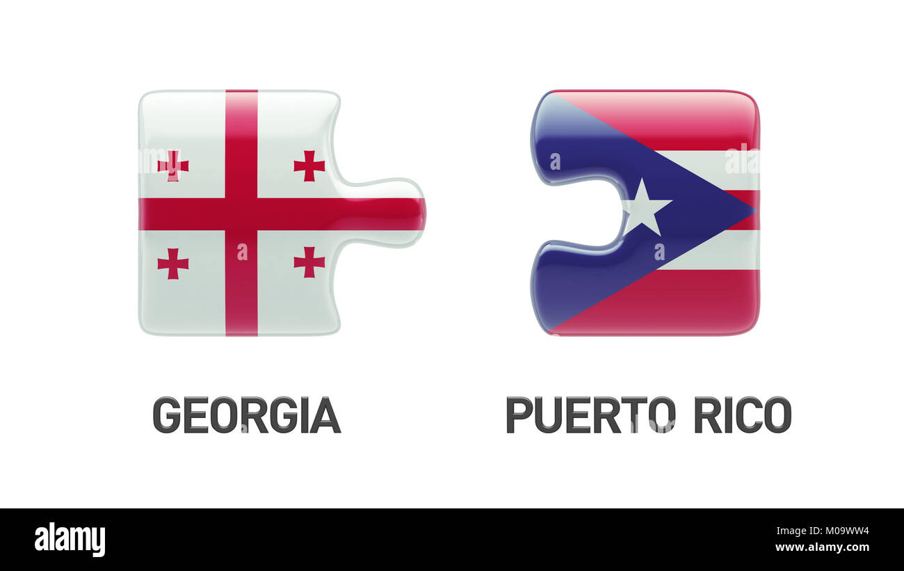 Puerto Rico Georgia High Resolution Puzzle Concept Stock Photo - Alamy