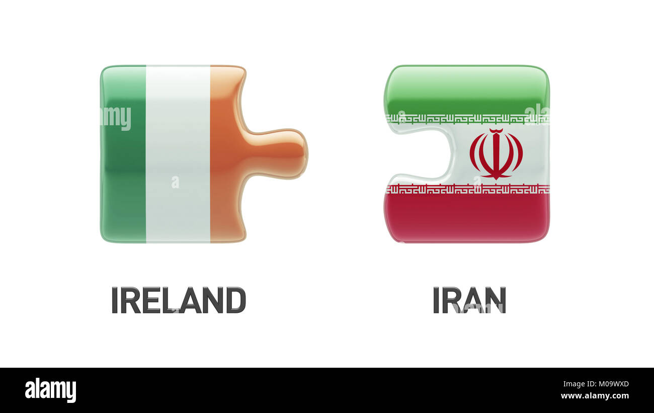 Iran Ireland High Resolution Puzzle Concept Stock Photo - Alamy