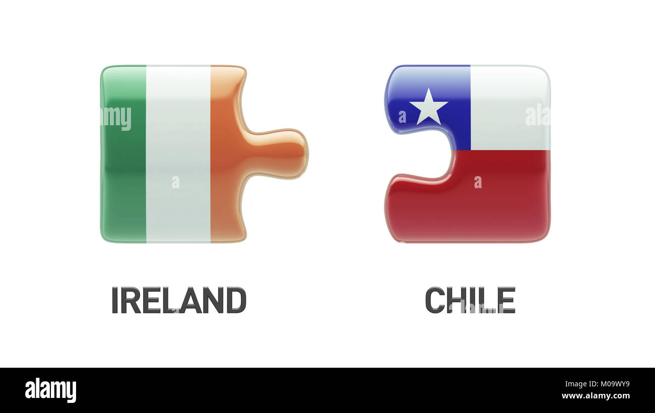Chile Ireland High Resolution Puzzle Concept Stock Photo - Alamy