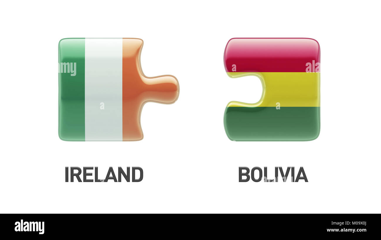 Bolivia Ireland High Resolution Puzzle Concept Stock Photo - Alamy