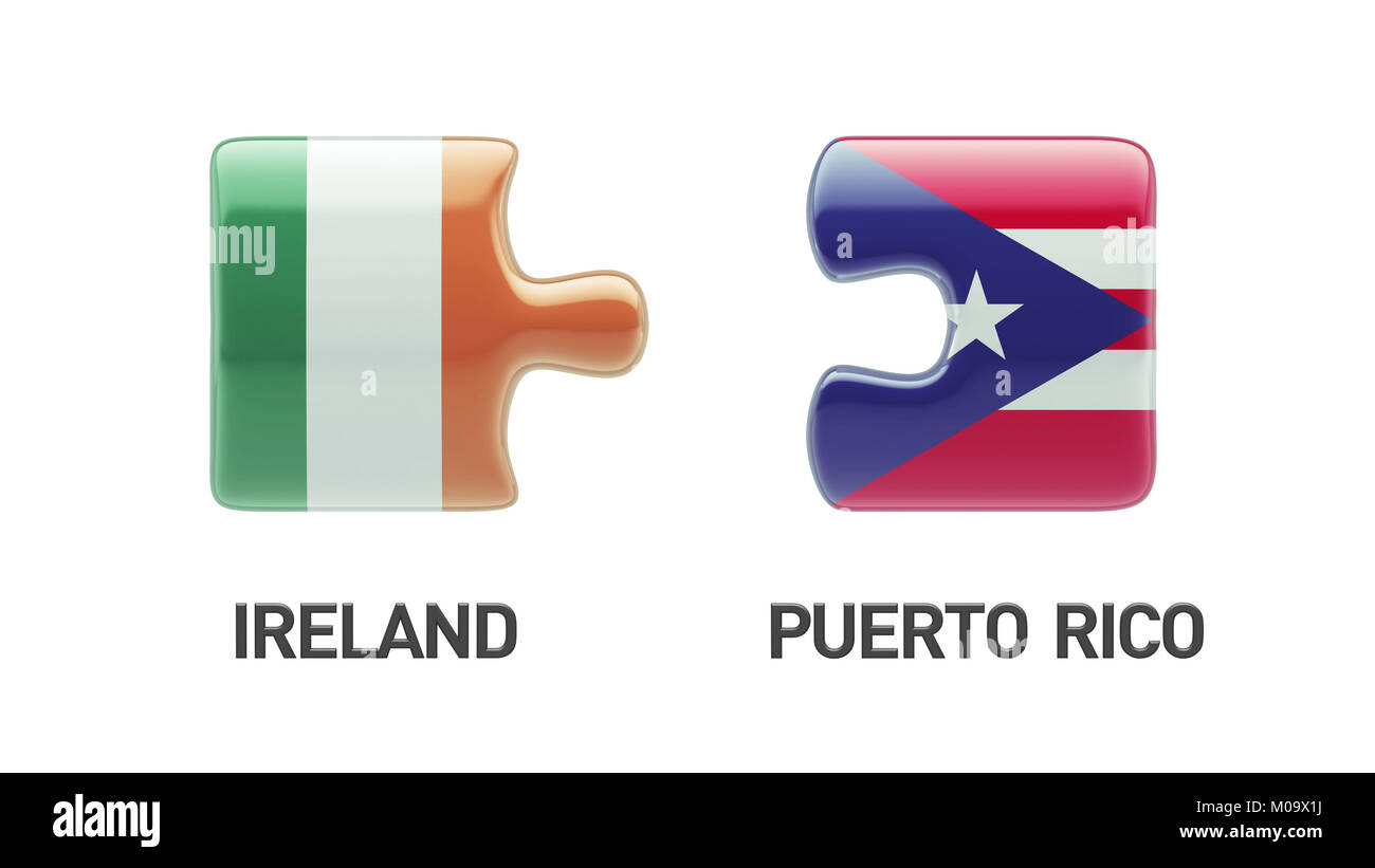 Puerto Rico Ireland High Resolution Puzzle Concept Stock Photo - Alamy