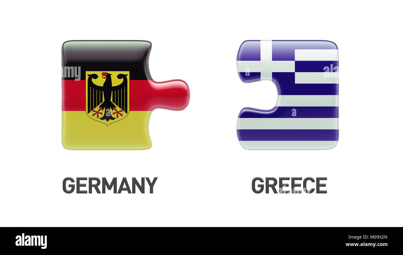 Greece Germany High Resolution Puzzle Concept Stock Photo - Alamy