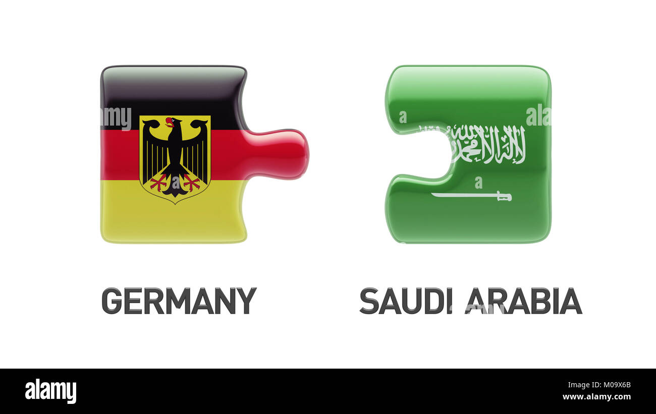 Saudi Arabia Germany High Resolution Puzzle Concept Stock Photo - Alamy