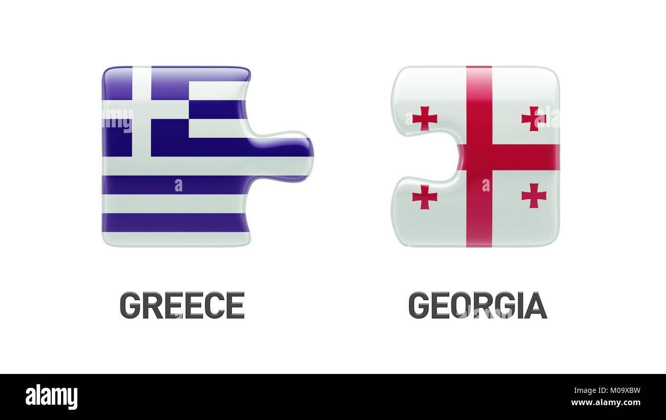Greece Georgia High Resolution Puzzle Concept Stock Photo - Alamy