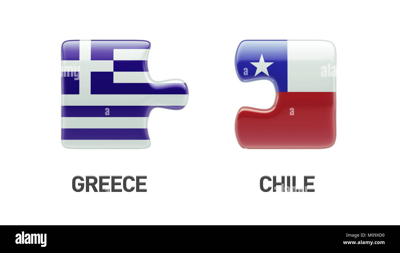Chile Greece High Resolution Puzzle Concept Stock Photo - Alamy