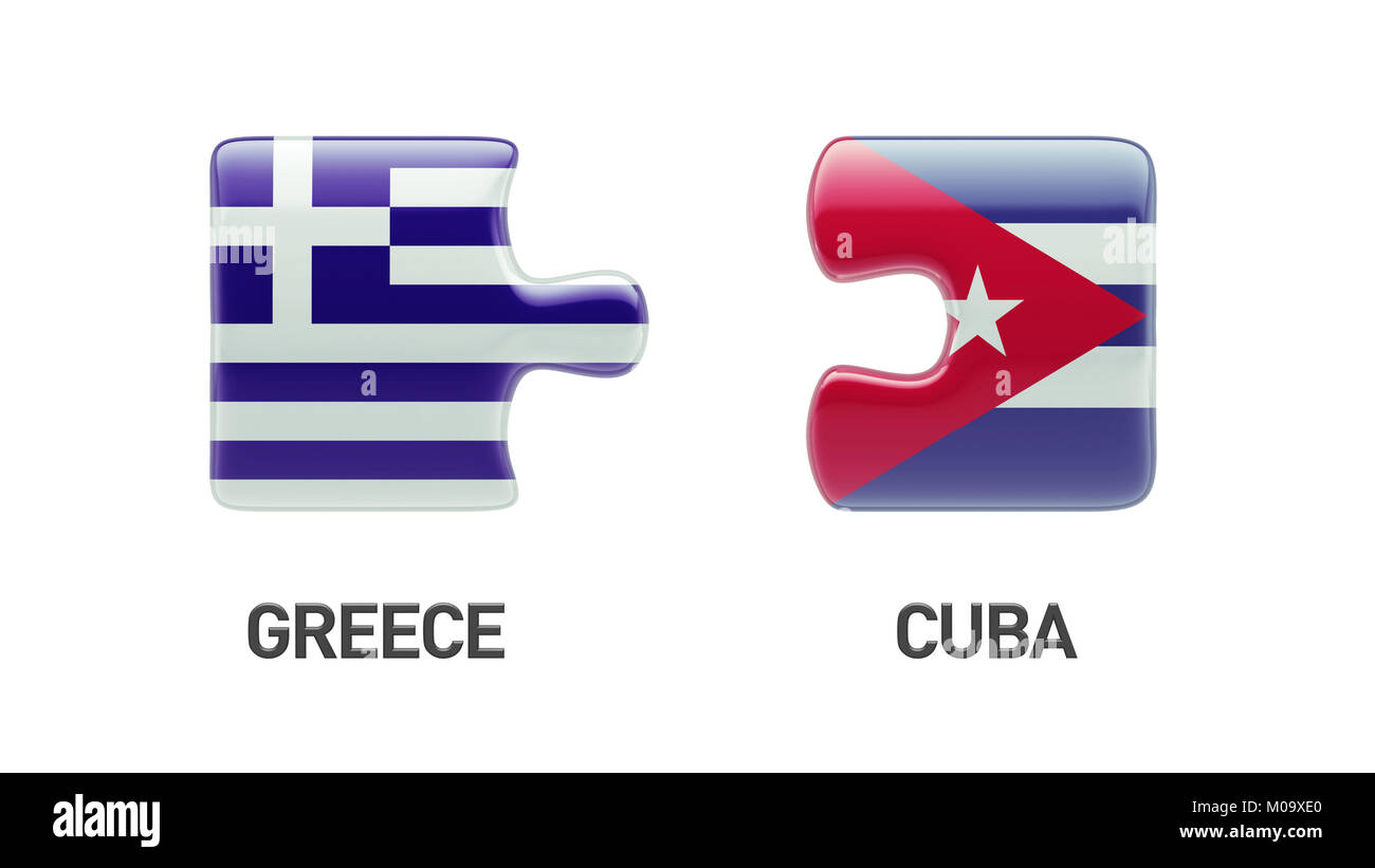 Cuba Greece High Resolution Puzzle Concept Stock Photo - Alamy