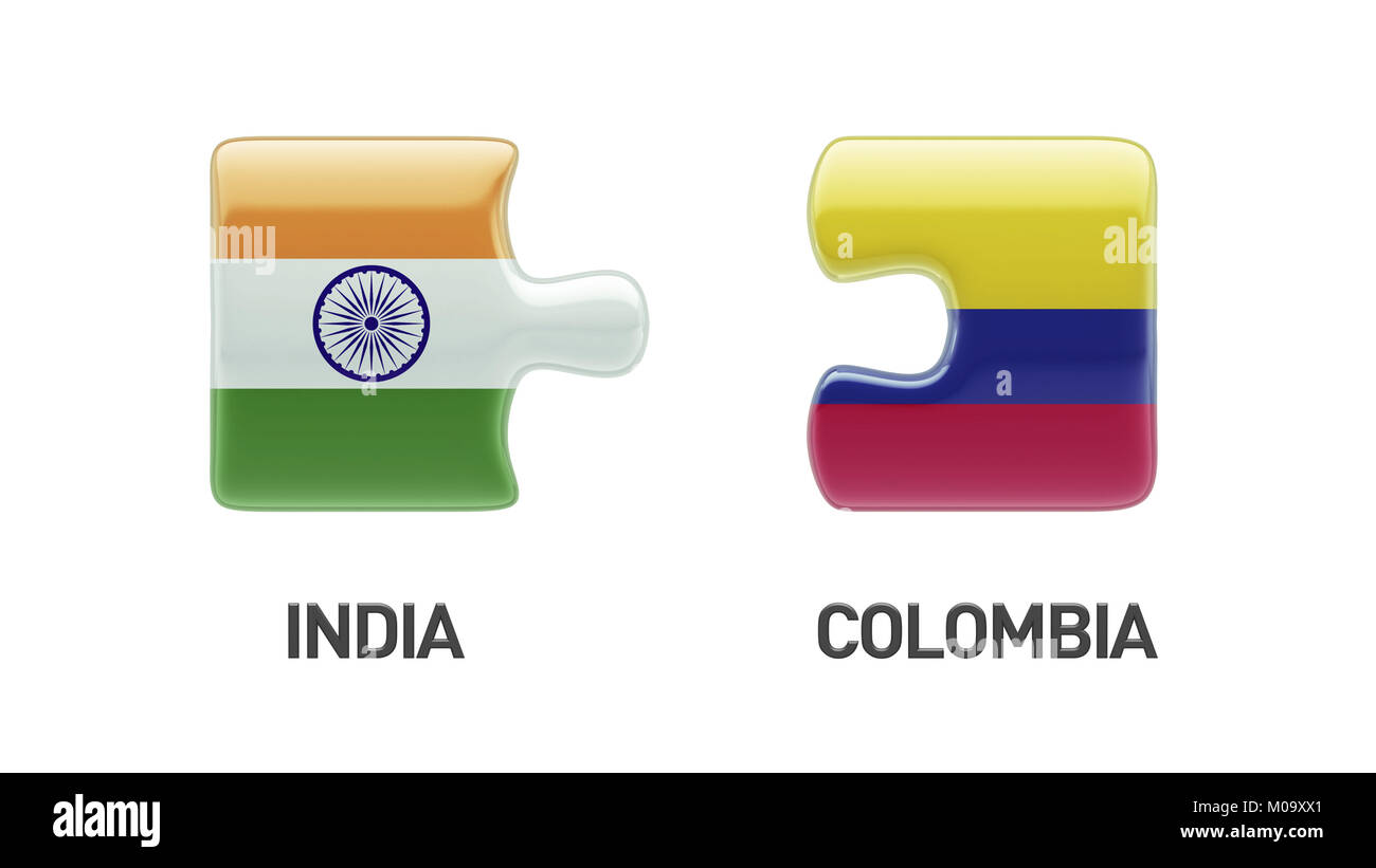 Colombia india flag hi-res stock photography and images - Alamy