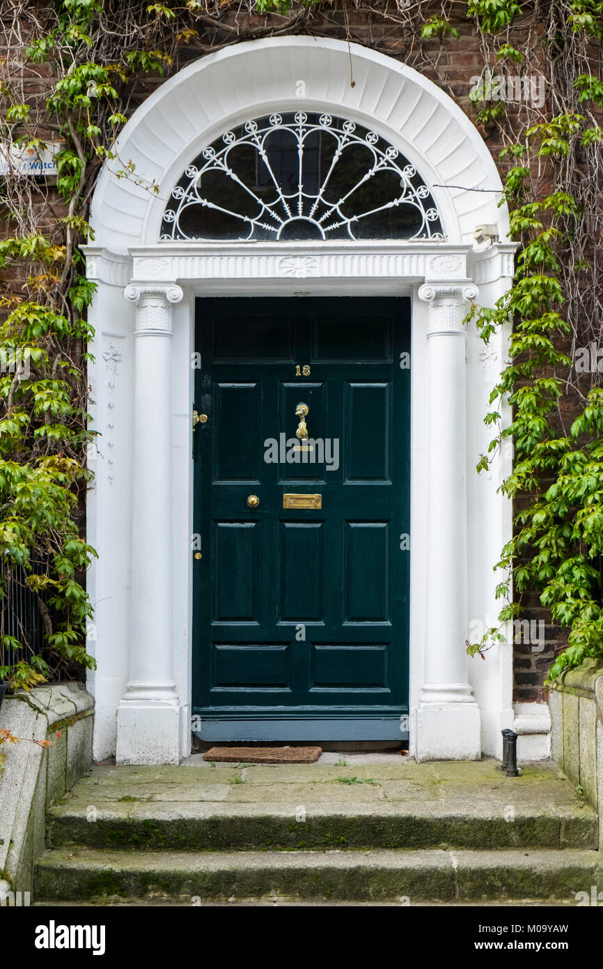 typical front doors in Dublin, Ireland Stock Photo - Alamy