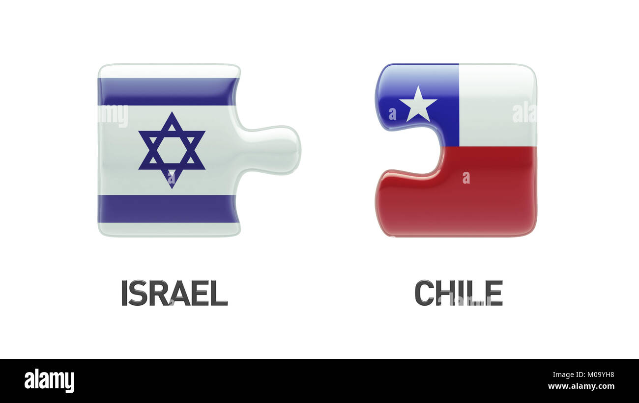 Chile Israel High Resolution Puzzle Concept Stock Photo - Alamy