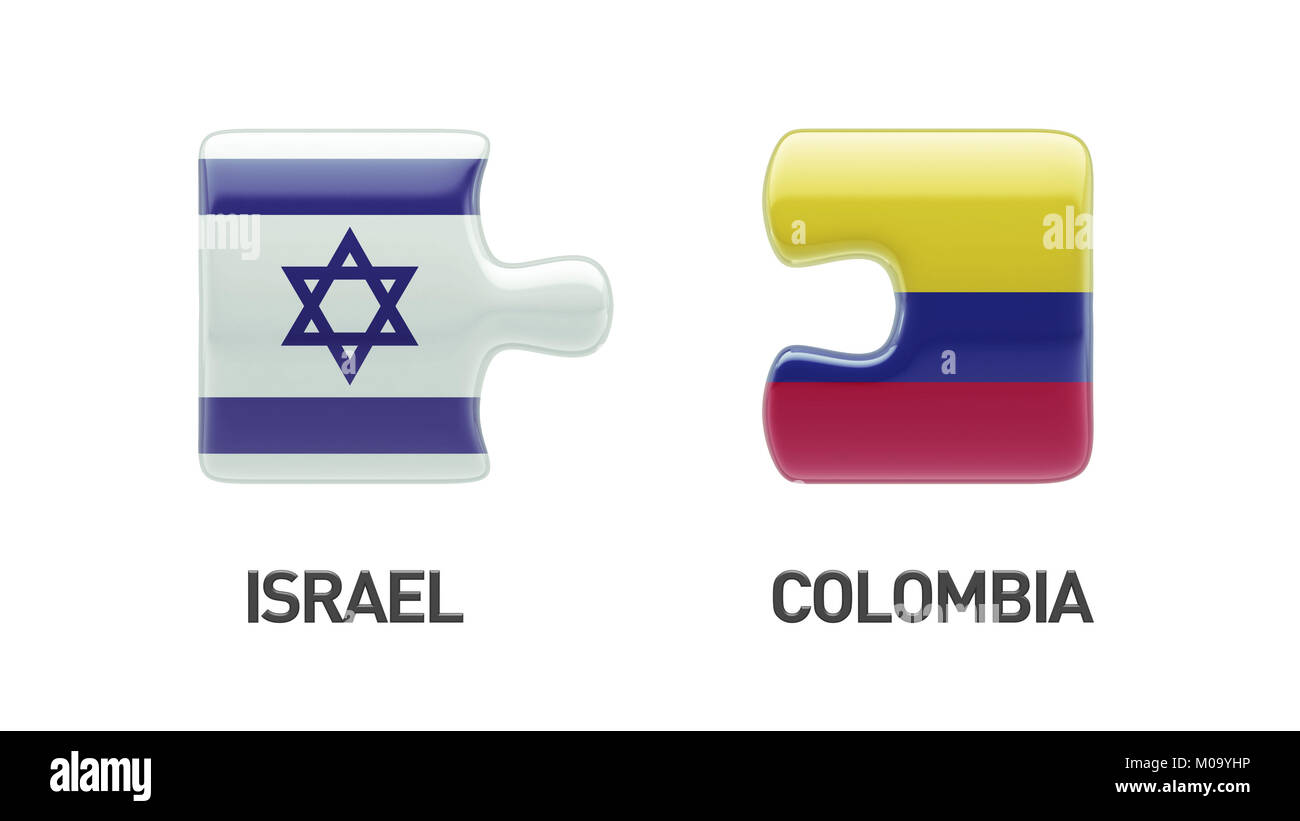 Colombia Israel High Resolution Puzzle Concept Stock Photo - Alamy