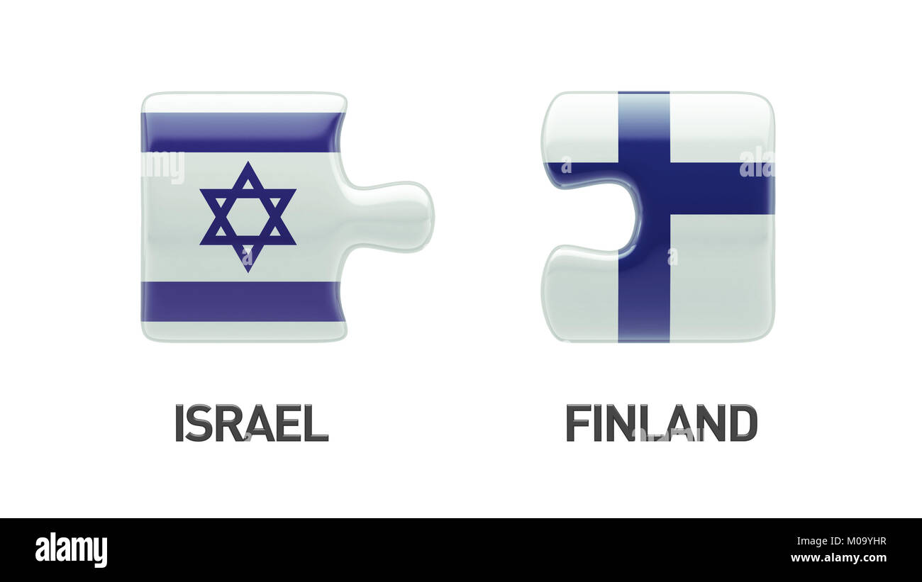 Finland Israel High Resolution Puzzle Concept Stock Photo - Alamy