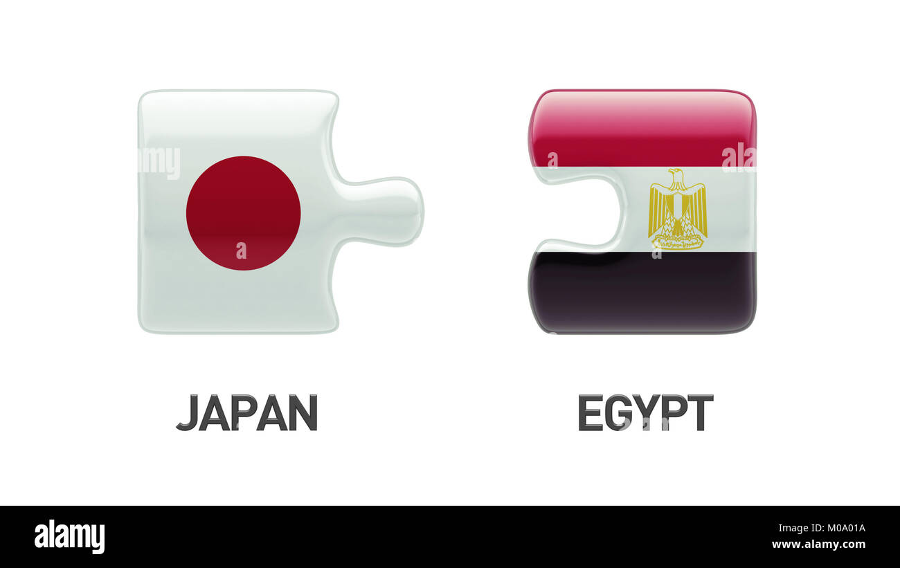 Egypt Japan High Resolution Puzzle Concept Stock Photo - Alamy