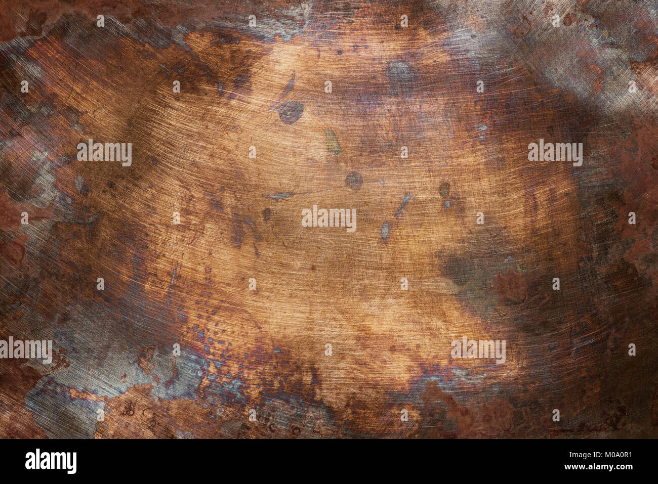 Aged copper plate texture, old worn metal background Stock Photo - Alamy