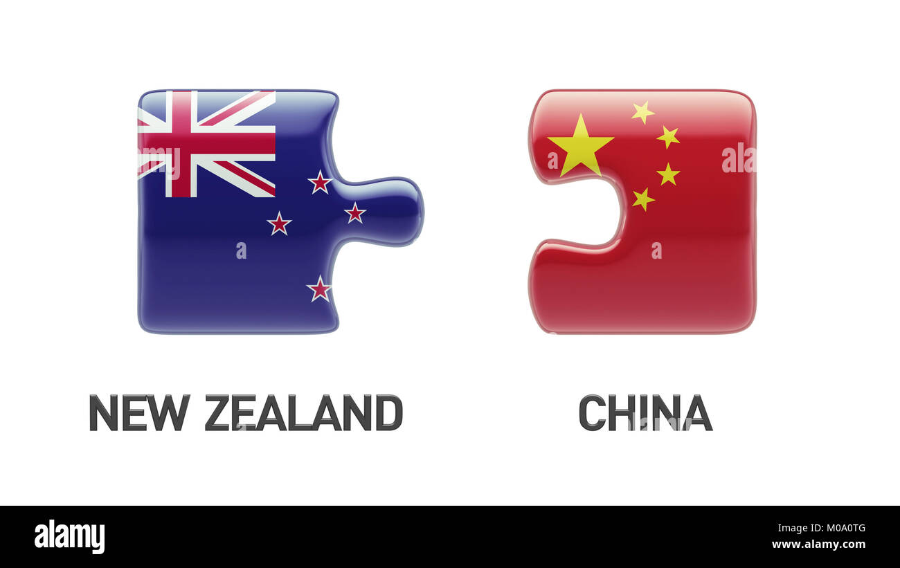 New zealand china flag Cut Out Stock Images & Pictures - Alamy