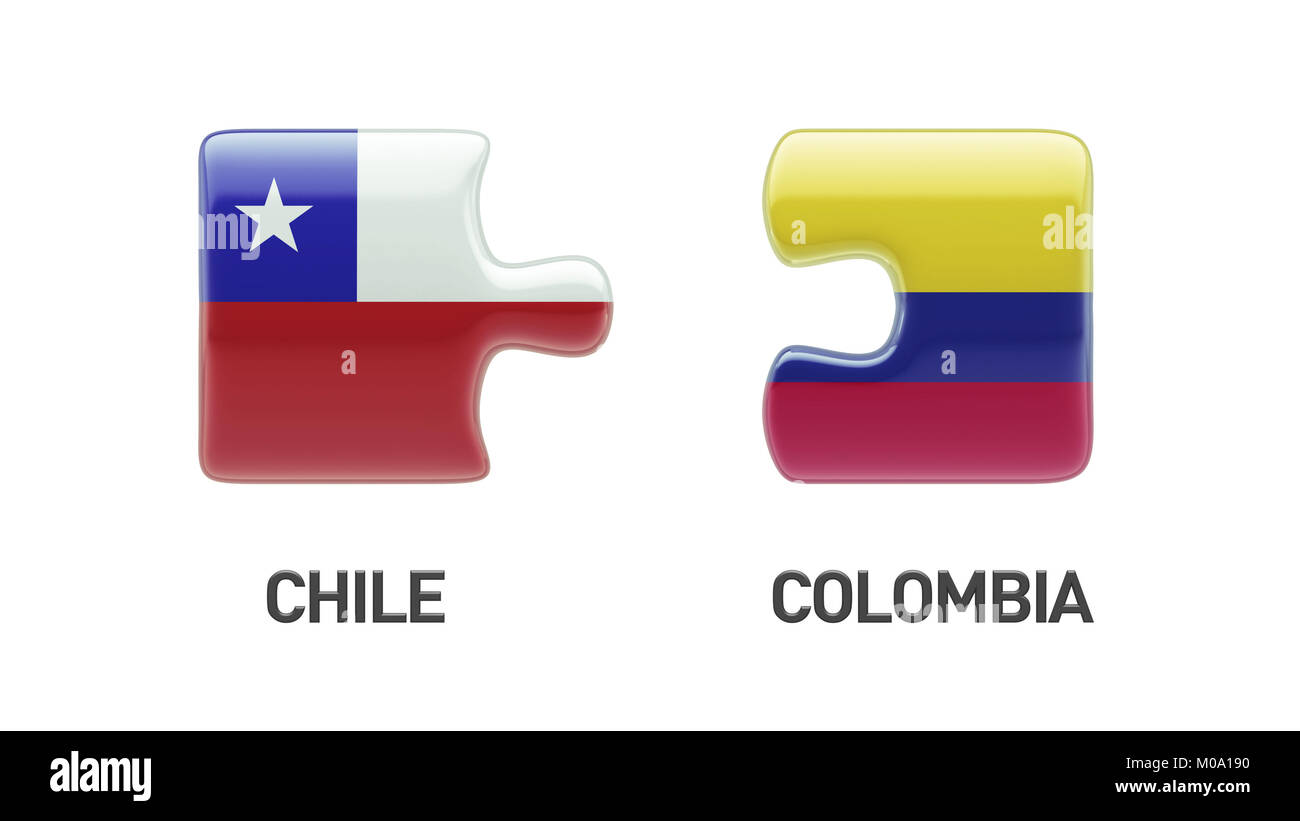 Colombia Chile High Resolution Puzzle Concept Stock Photo - Alamy