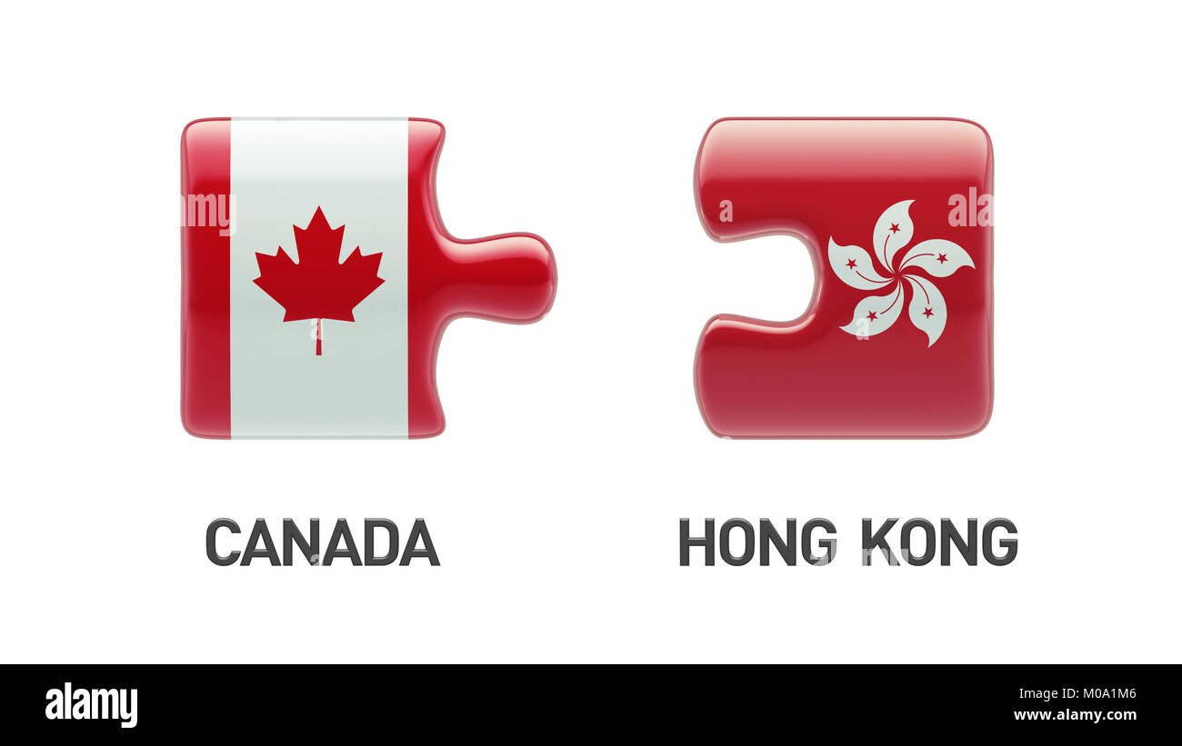 Hong kong canada flag hi-res stock photography and images - Alamy