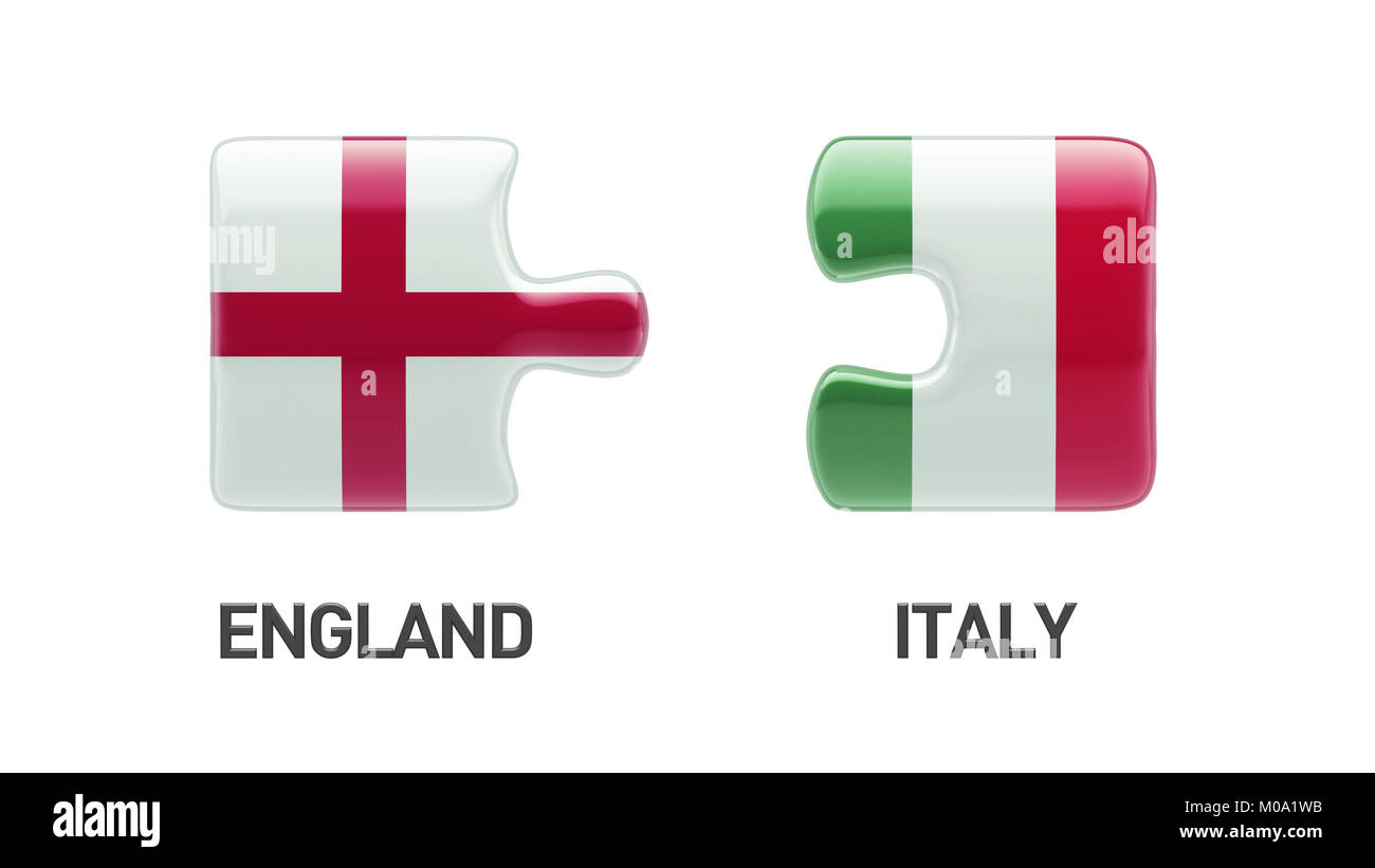 England Italy High Resolution Puzzle Concept Stock Photo - Alamy